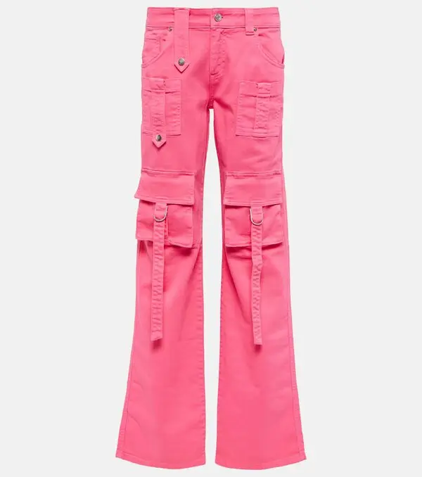 Blumarine Low-rise Denim Cargo Pants