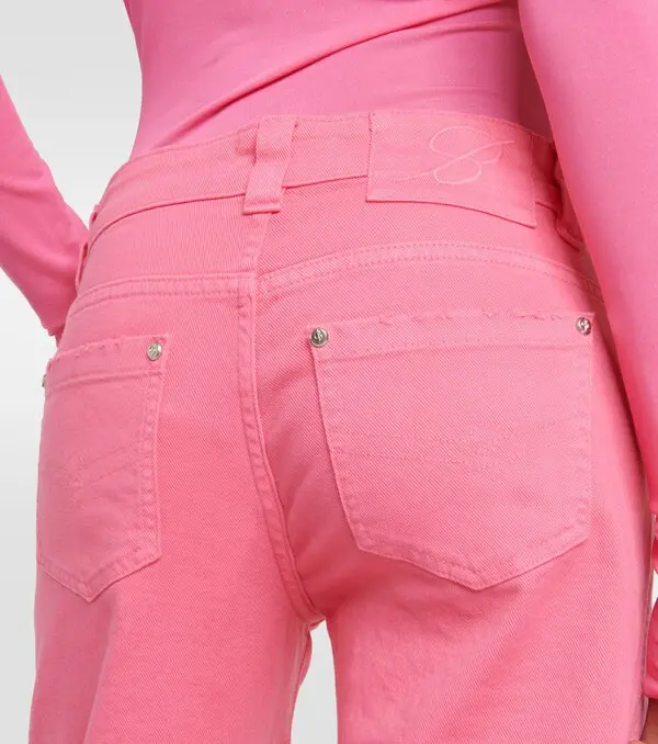 Blumarine Low-rise Denim Cargo Pants