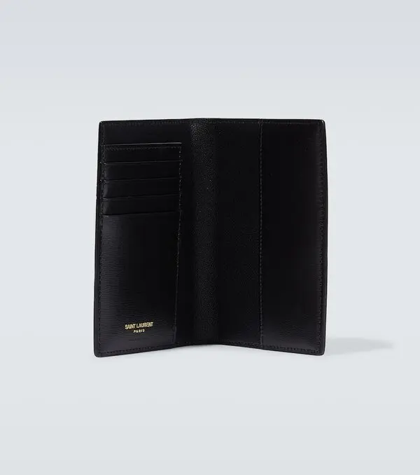 Saint Laurent Tiny Cassandre Leather Passport Holder