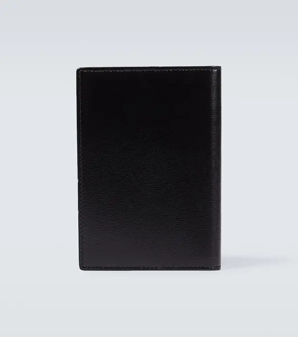 Saint Laurent Tiny Cassandre Leather Passport Holder