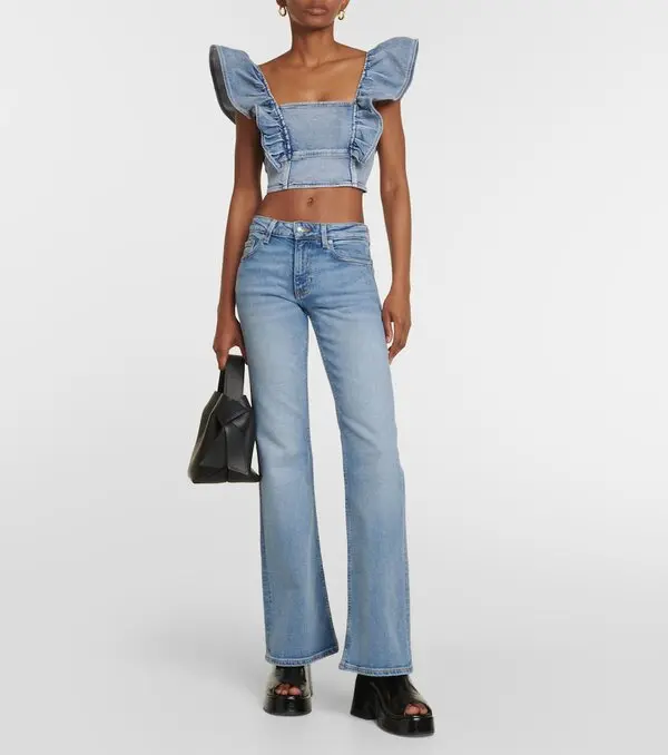 GANNI Mid-rise Flared Jeans