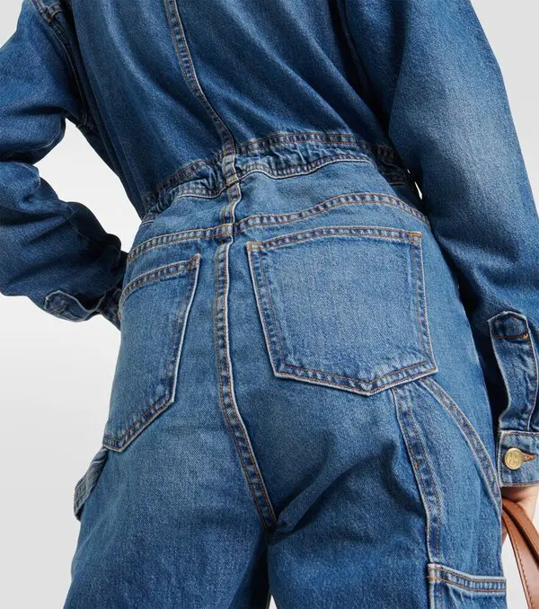 Ulla Johnson Stevie Wide-leg Denim Jumpsuit