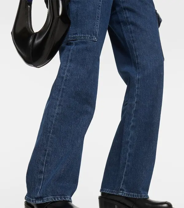 7 For All Mankind Tess Cargo High-rise Straight Jeans