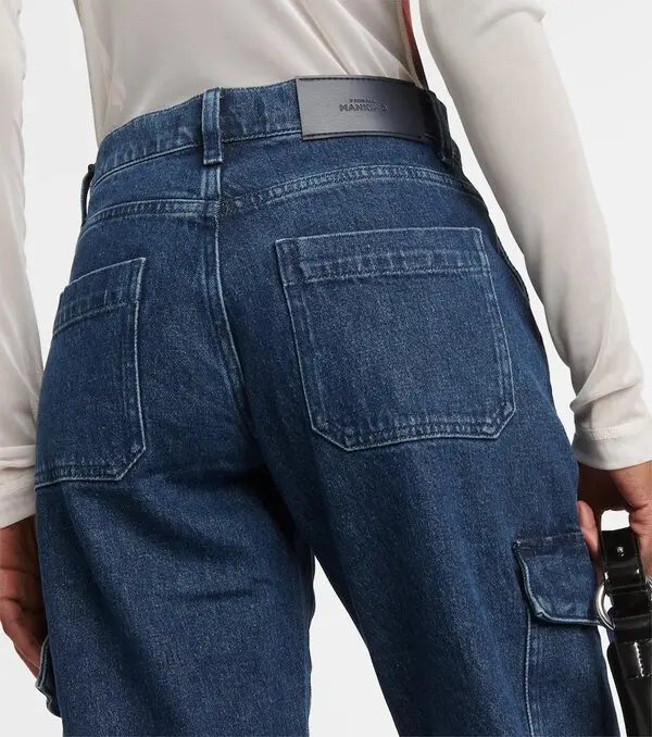 7 For All Mankind Tess Cargo High-rise Straight Jeans