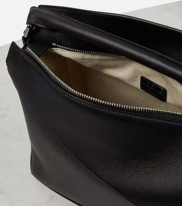Loewe Puzzle Edge Medium Top-handle Bag - Black