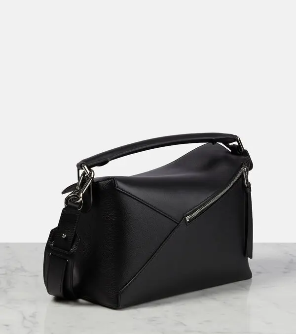 Loewe Puzzle Edge Medium Top-handle Bag - Black