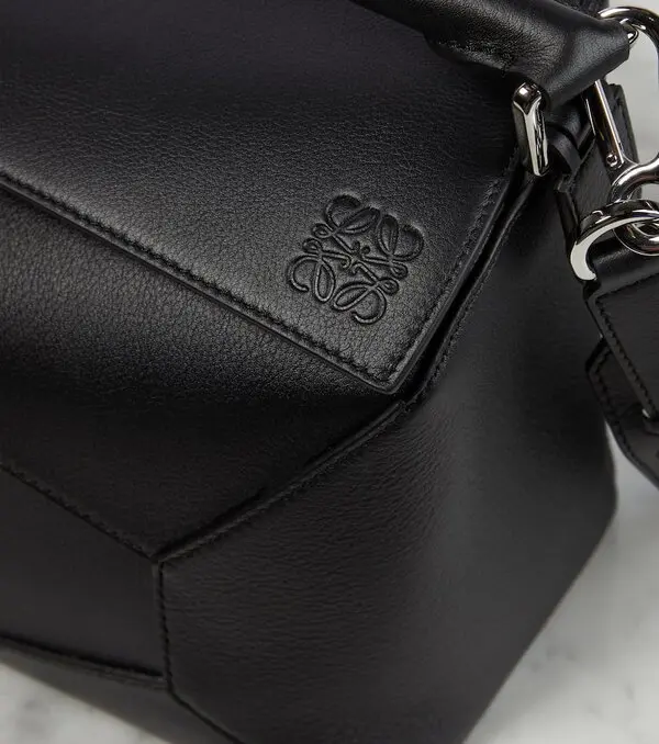 Loewe Puzzle Edge Medium Top-handle Bag - Black