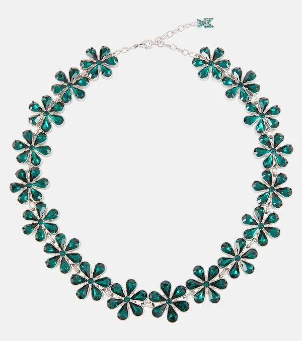 Amina Muaddi Embellished Choker