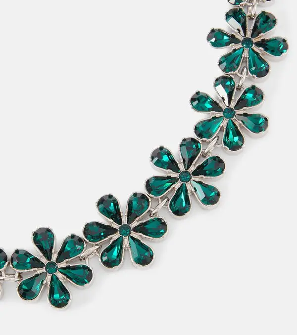 Amina Muaddi Embellished Choker
