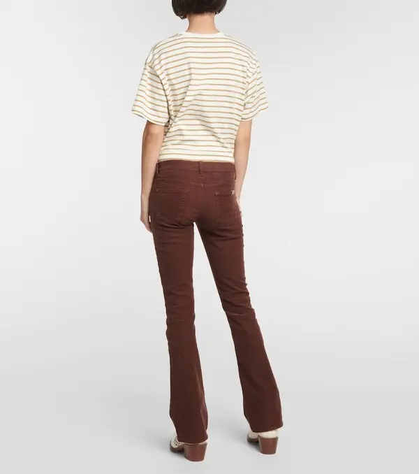 7 For All Mankind Mid-rise Flared Jeans - Brown