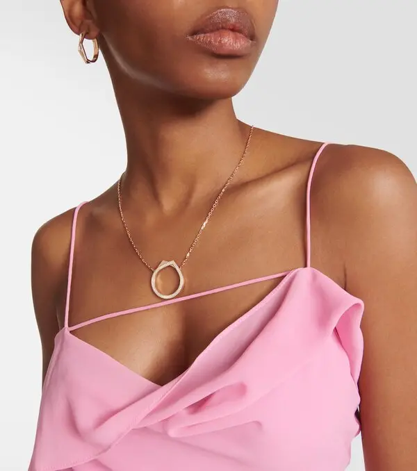 REPOSSI Antifer 18kt Rose Gold And Diamond Pendant Necklace