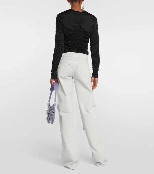 Blumarine Low-rise Cargo Pants - Grey