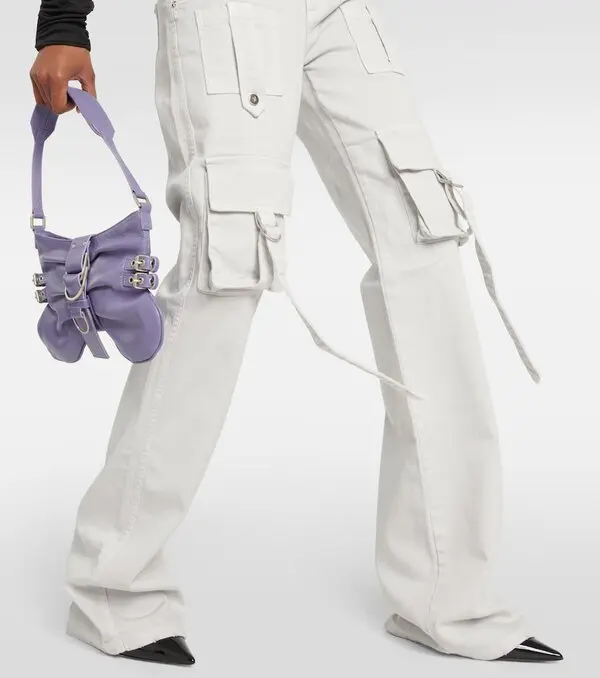 Blumarine Low-rise Cargo Pants - Grey