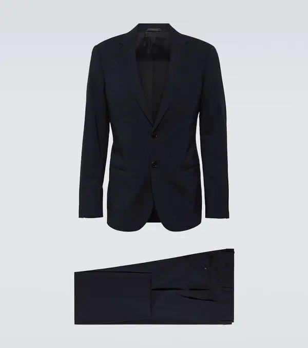 Giorgio Armani Wool Suit - Blue