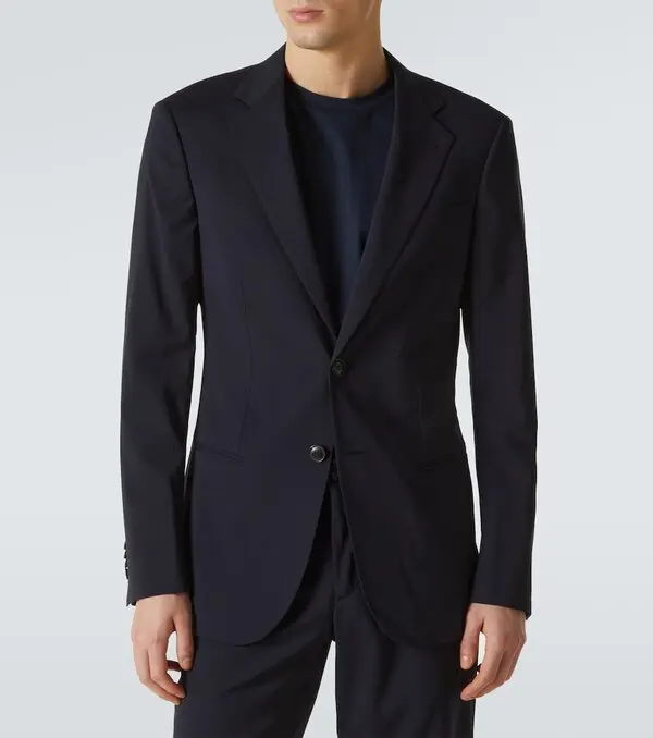 Giorgio Armani Wool Suit - Blue