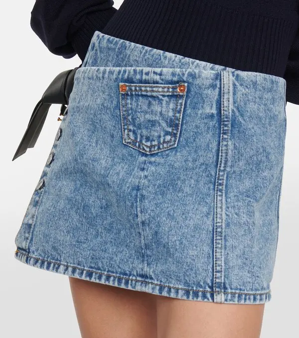 RE/DONE Denim Wrap Skirt