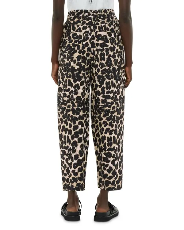 Whistles Drawstring Pants - Leopard Print