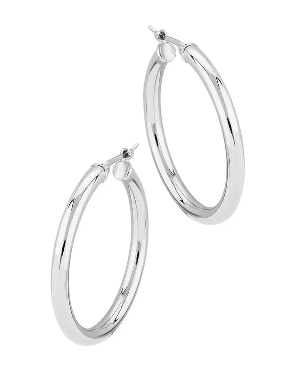 Bloomingdale'S Small Hoop Earrings In 14k Gold - White