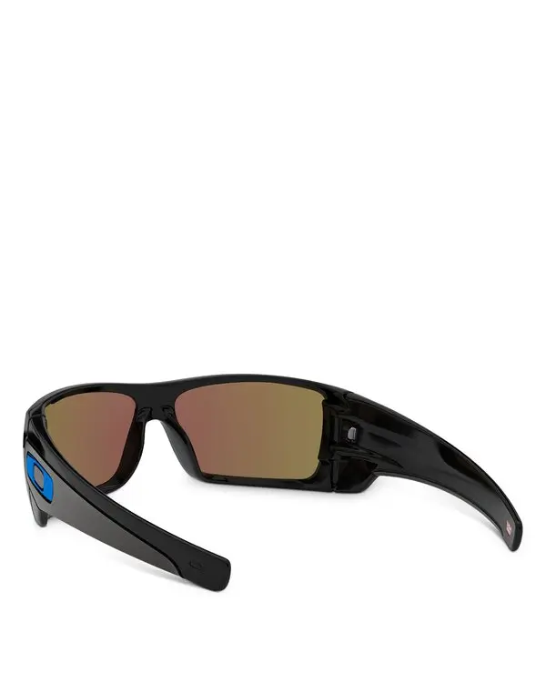 Oakley 58mm Batwolf Rectangular Sunglasses - Polished Black / Prizm Sapphire