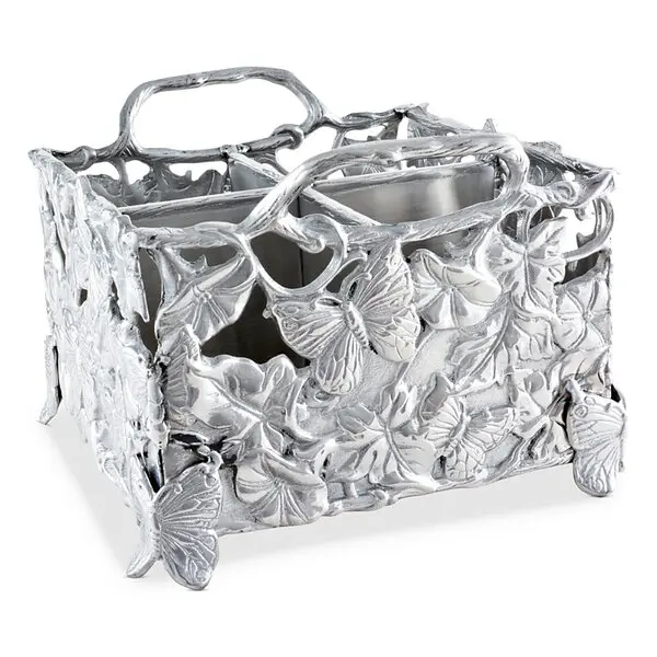 VAGABOND HOUSE Butterfly Flatware Caddy - Silver