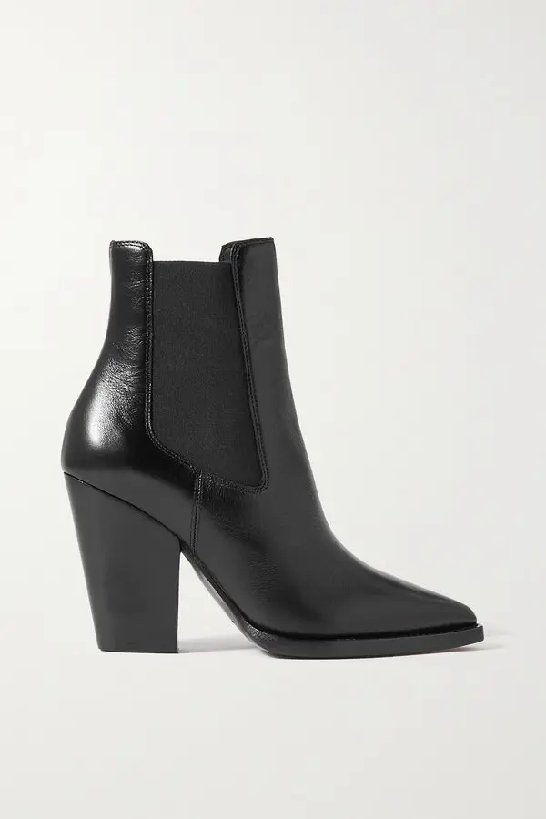 Saint Laurent Theo Leather Ankle Boots