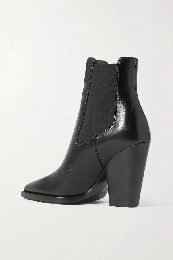 Saint Laurent Theo Leather Ankle Boots