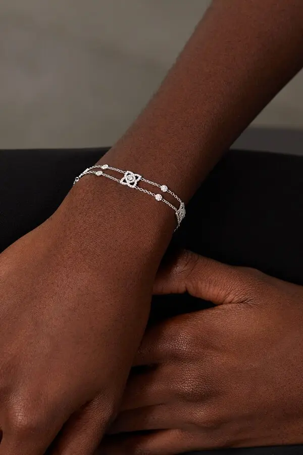 DE BEERS LONDON 18-karat White Diamond Bracelet