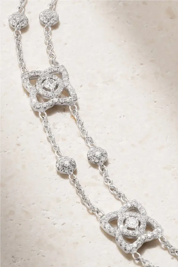 DE BEERS LONDON 18-karat White Diamond Bracelet