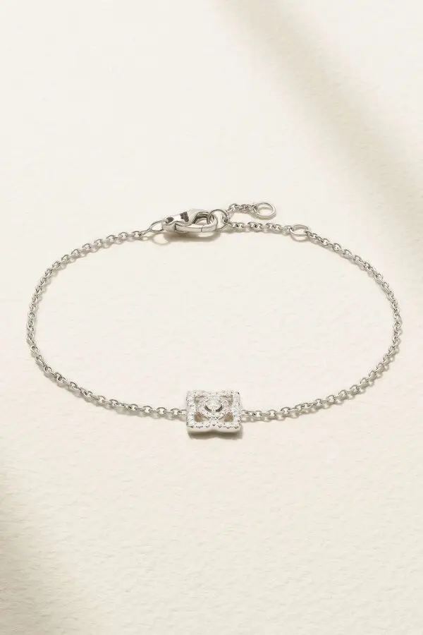DE BEERS LONDON 18-karat White Diamond Bracelet