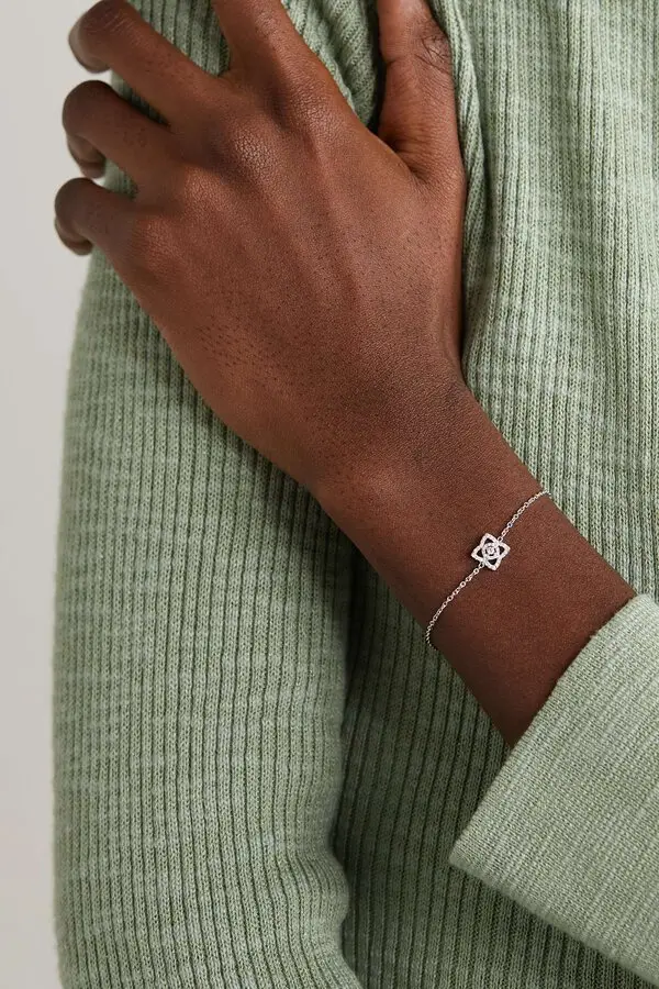 DE BEERS LONDON 18-karat White Diamond Bracelet