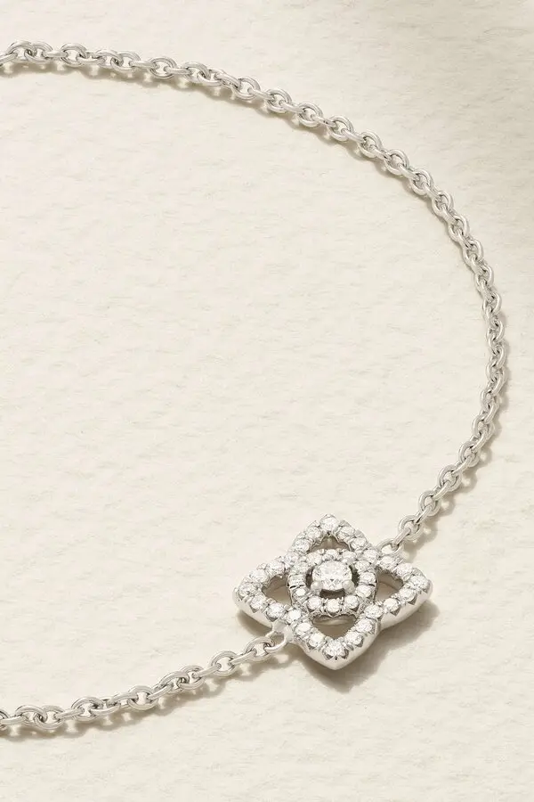 DE BEERS LONDON 18-karat White Diamond Bracelet