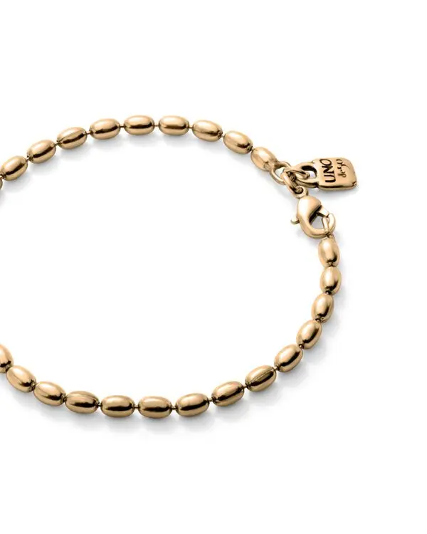 UNODE50 18k -plated Oval Link Charm Bracelet