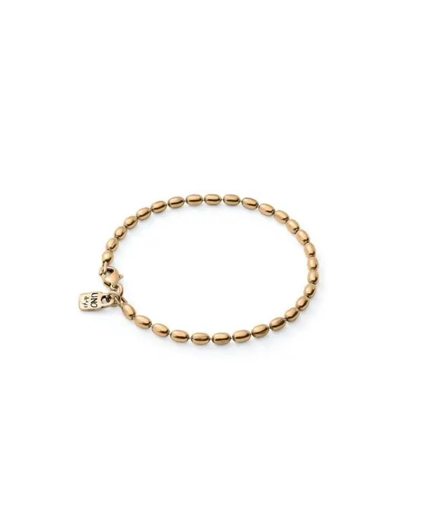 UNODE50 18k -plated Oval Link Charm Bracelet