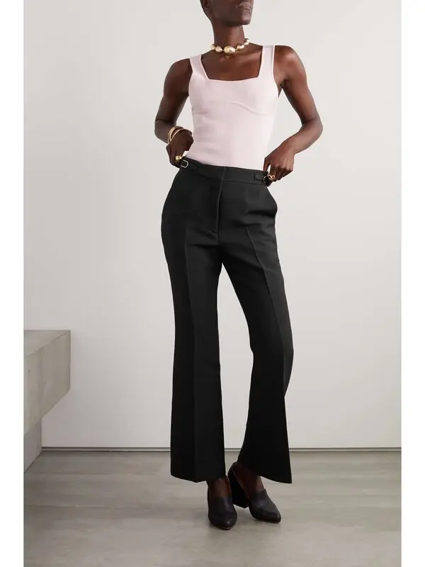Gabriela Hearst Gabriel Wool And Silk-blend Pants