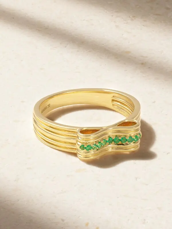 ALMASIKA Berceau 18-karat Emerald Ring - Gold