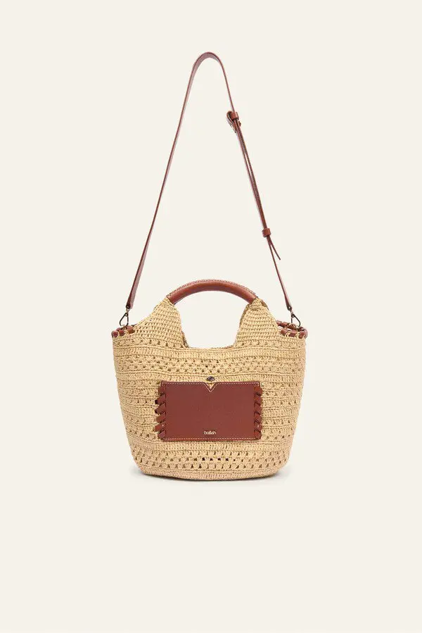 Ba&sh Ara Raffia Tote - Brown