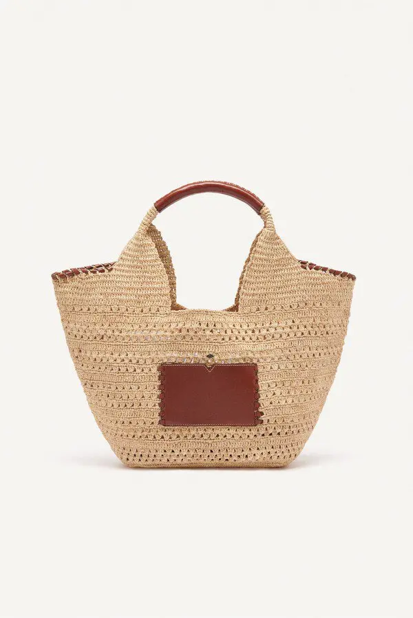 Ba&sh Ara Raffia Tote - Brown