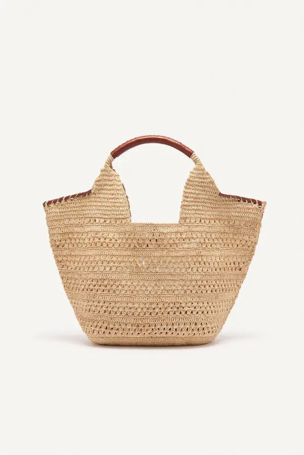 Ba&sh Ara Raffia Tote - Brown