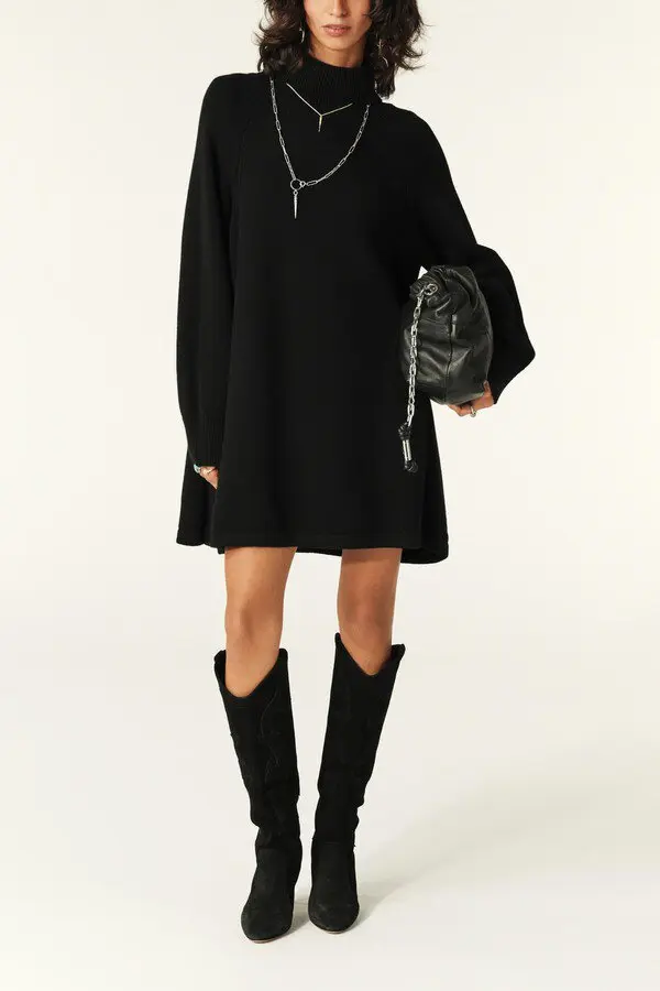 Ba&sh Medee Mini A-line Dress - Black