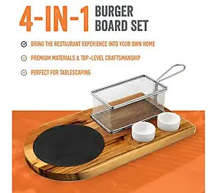 YUKON GLORY 4-piece Burger Serving Set