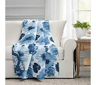 LUSH DECOR Leah Reversible Throw Single 50x60 - One-color