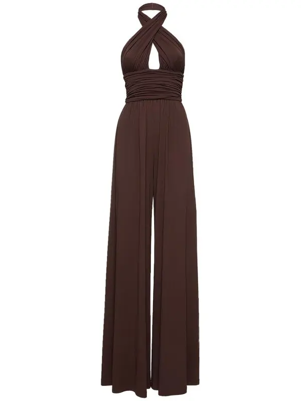Viscose Jumpsuits Michael Kors Jumpsuit Pink Michael Kors Stretch