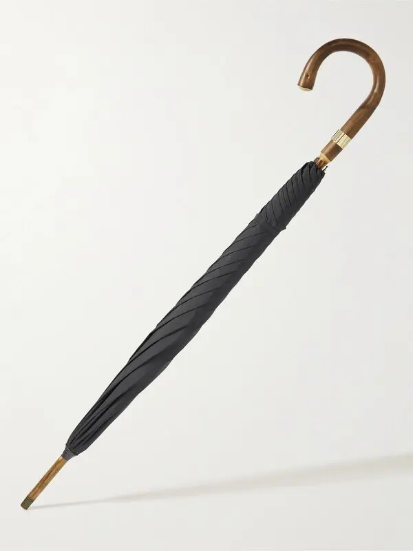 Kingsman London Undercover Chestnut Wood-handle Umbrella