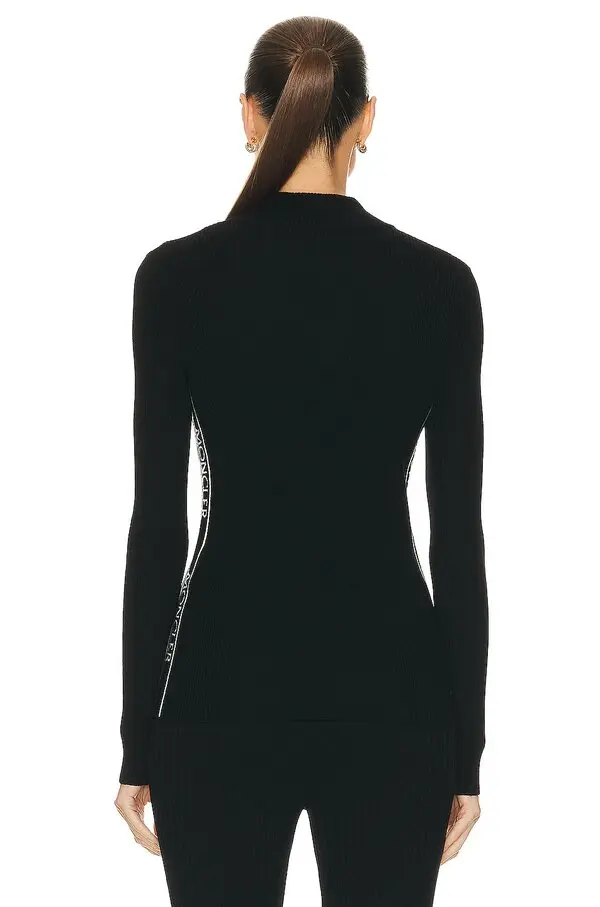 Moncler Zip Up Turtleneck Top