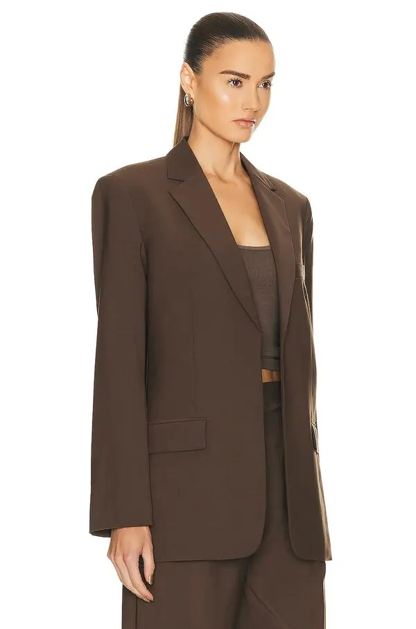 Matteau Relaxed Tailored Blazer - Coffee