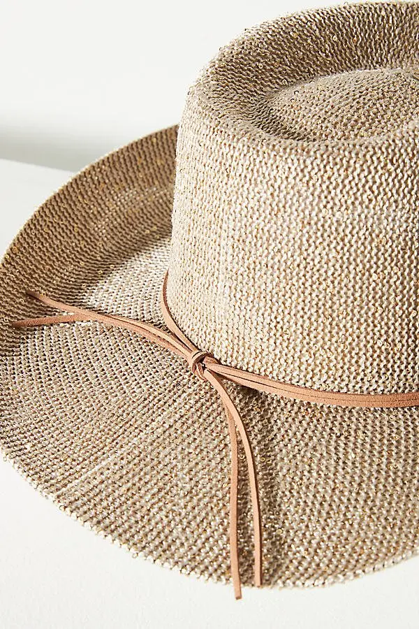 Anthropologie Sparkle Cowboy Hat