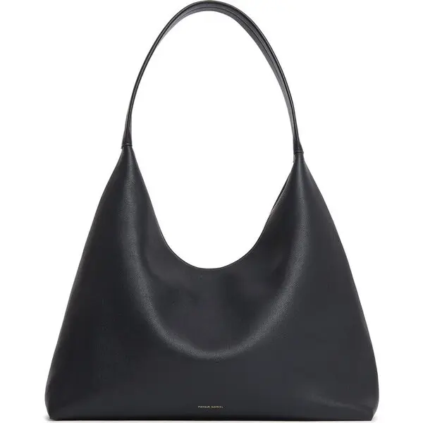 MANSUR GAVRIEL Maxi Candy Leather Hobo Bag - Black