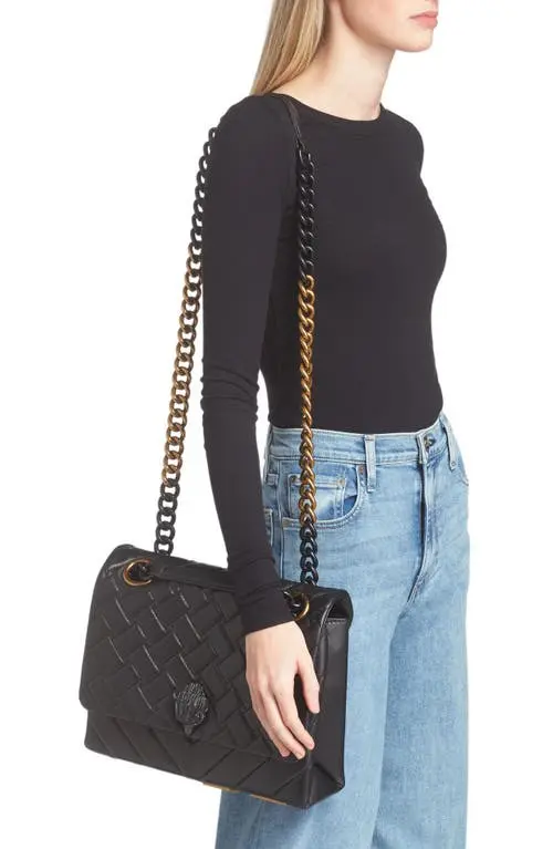 Kurt Geiger Large Kensington Leather Shoulder Bag