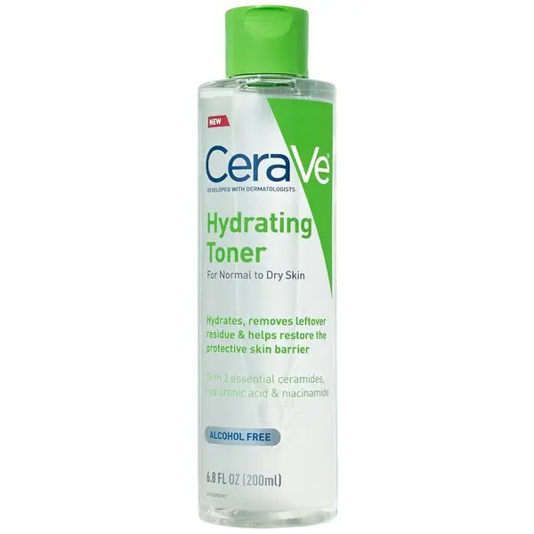 Cerave Hydrating Toner For Face With Hyaluronic Acid, Niacinamide, And Ceramides - One-color