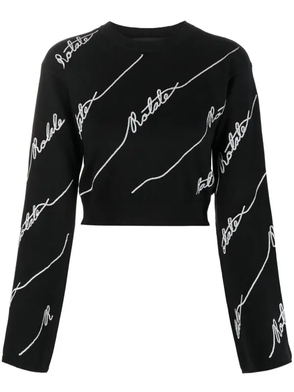 ROTATE BY BIRGER CHRISTENSEN Logo-embellished Jumper